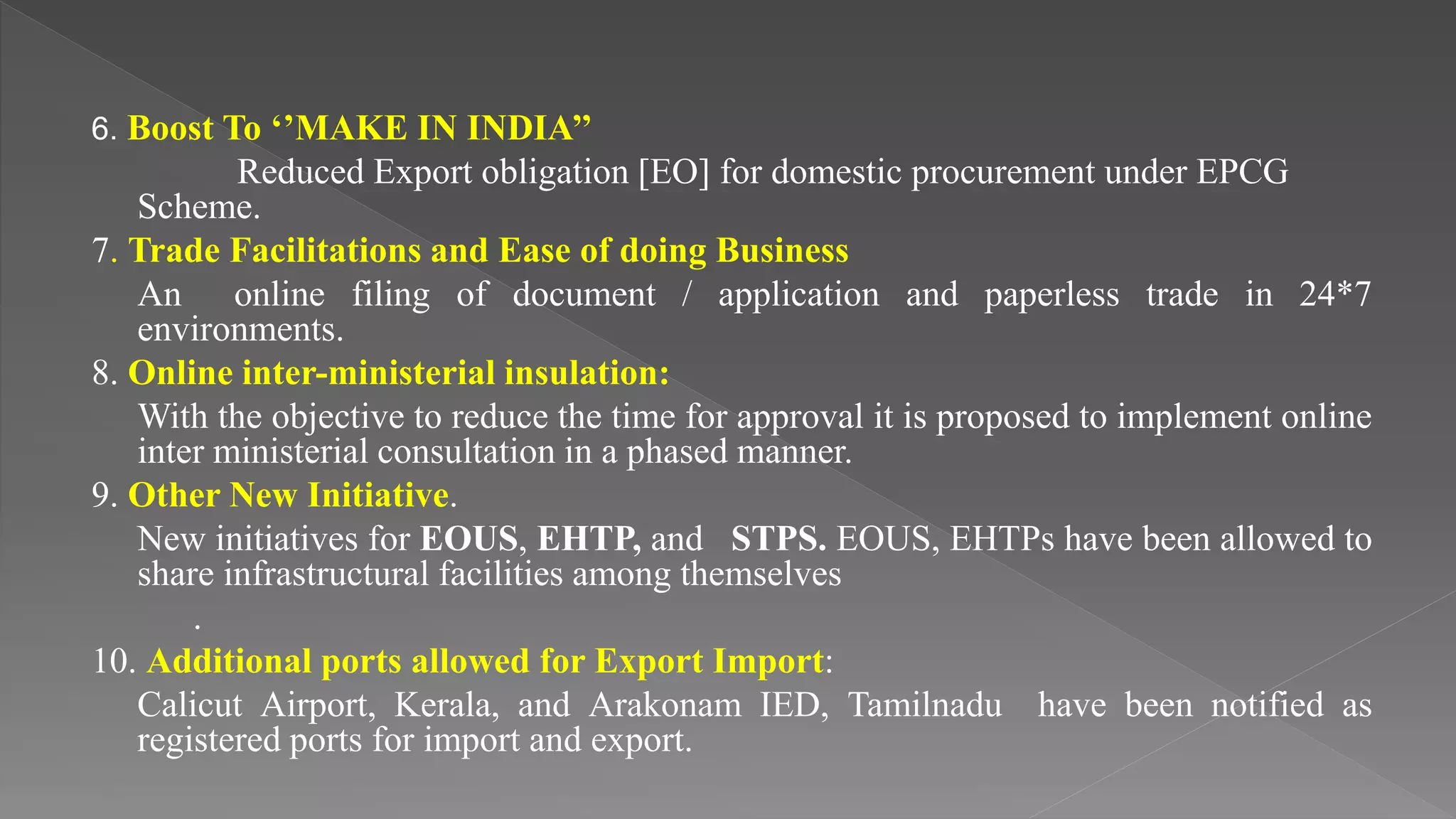 Exim policy | PPT