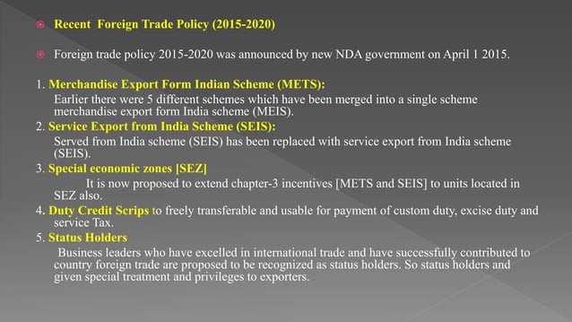 Exim policy | PPT