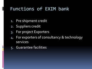 Exim bank | PPT