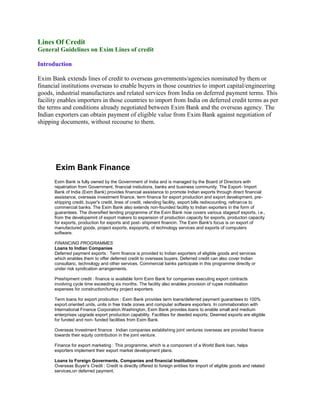 Exim bank meaning. | PDF