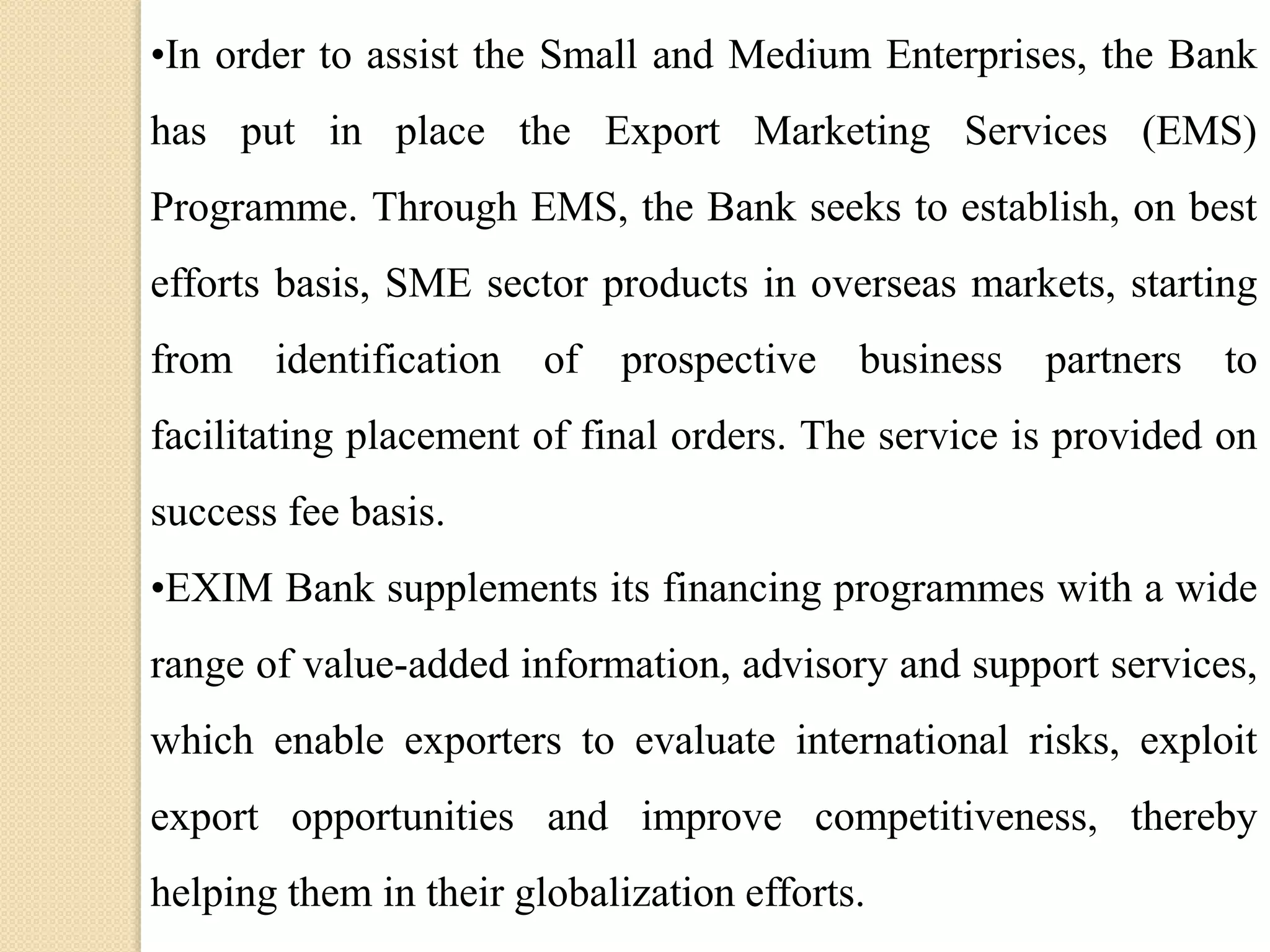 EXIM Bank of India | PPTX