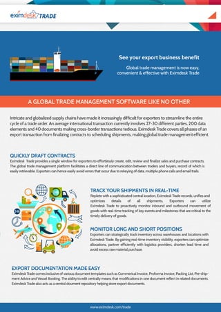 Eximdesk Trade Brochure | PDF