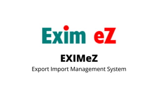 Export Import Management System | PDF