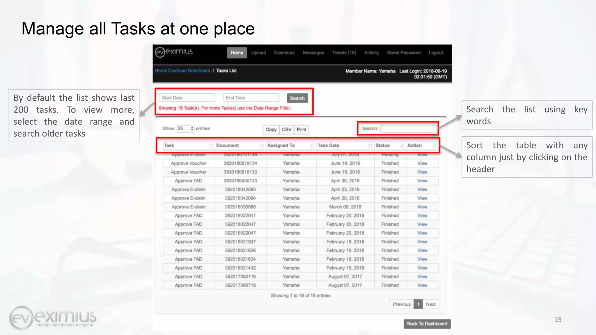 Eximius document management system overview | PPTX