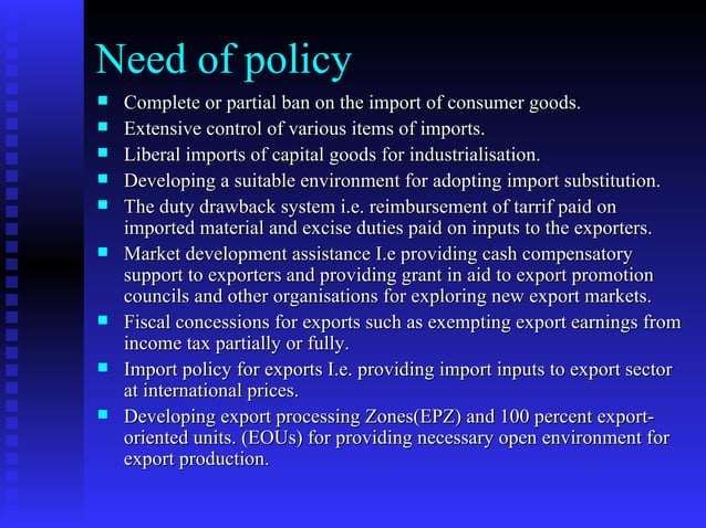 Exim policy | PPT