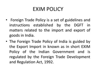 EXIM Policy.ppt