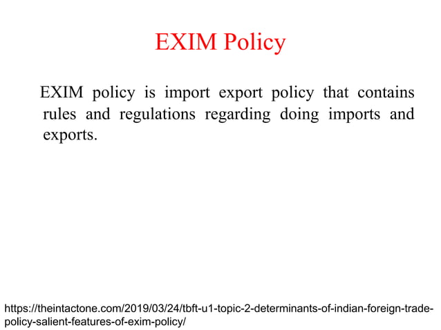 EXIM Policy.ppt