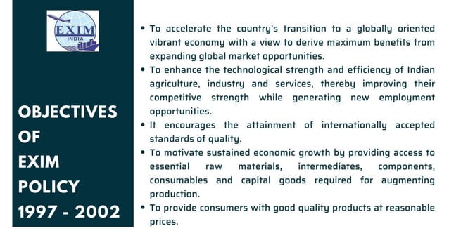 Exim Import Policy | PPTX