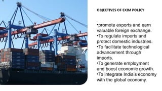 EXIM Policy of India and Scenario of India | PPTX