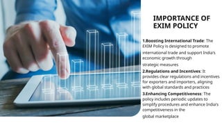 EXIM Policy of India and Scenario of India | PPTX