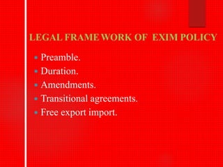 Export Import policy of India | PPTX