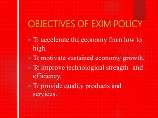 Export Import policy of India | PPTX