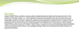 Exim presentetion | PPTX