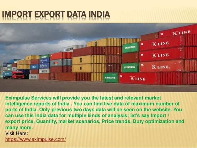 Export Import Shipment Data Export Import Shipment Data