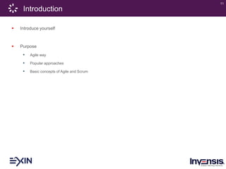 EXIN Agile Scrum Foundation - Course Preview | PPT
