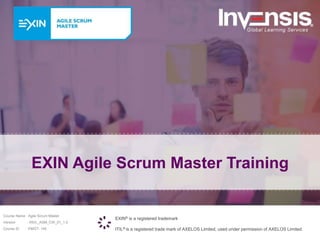 Exin Agile Scrum Master - Course Preview | PPT
