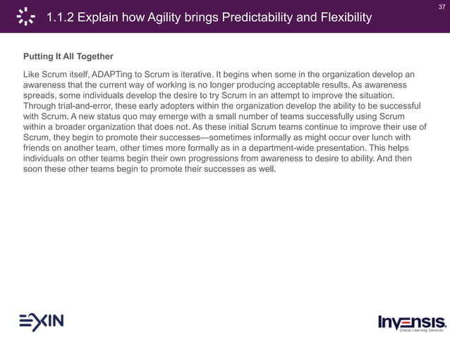 Exin Agile Scrum Master - Course Preview | PPT