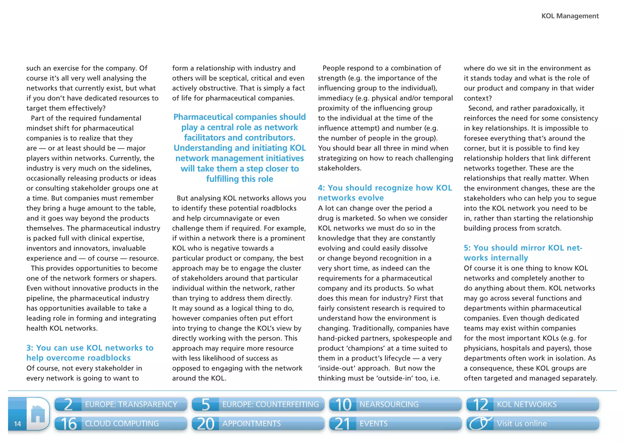 5 powerful ideas on KOL network management | PDF