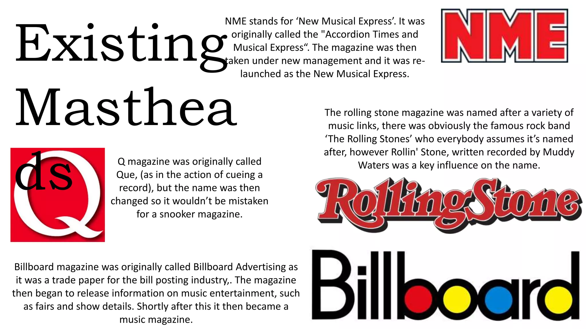 Existing Mastheads | PPT