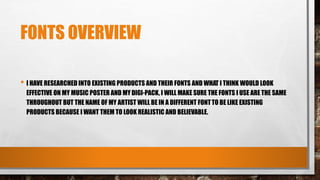 Exisiting products and fonts | PPTX