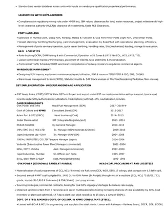 Ex ispat rm procurement sai placement | PDF