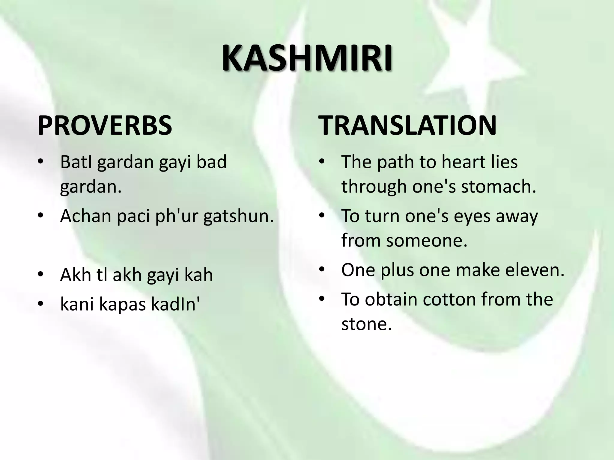 Existence and Decay of Pakistani Languages | PPTX