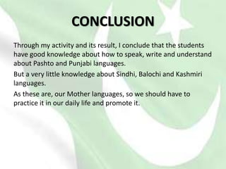 Existence and Decay of Pakistani Languages | PPTX