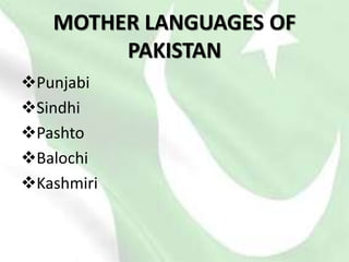 Existence and Decay of Pakistani Languages | PPTX