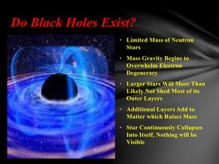 Existence of black holes | PPTX