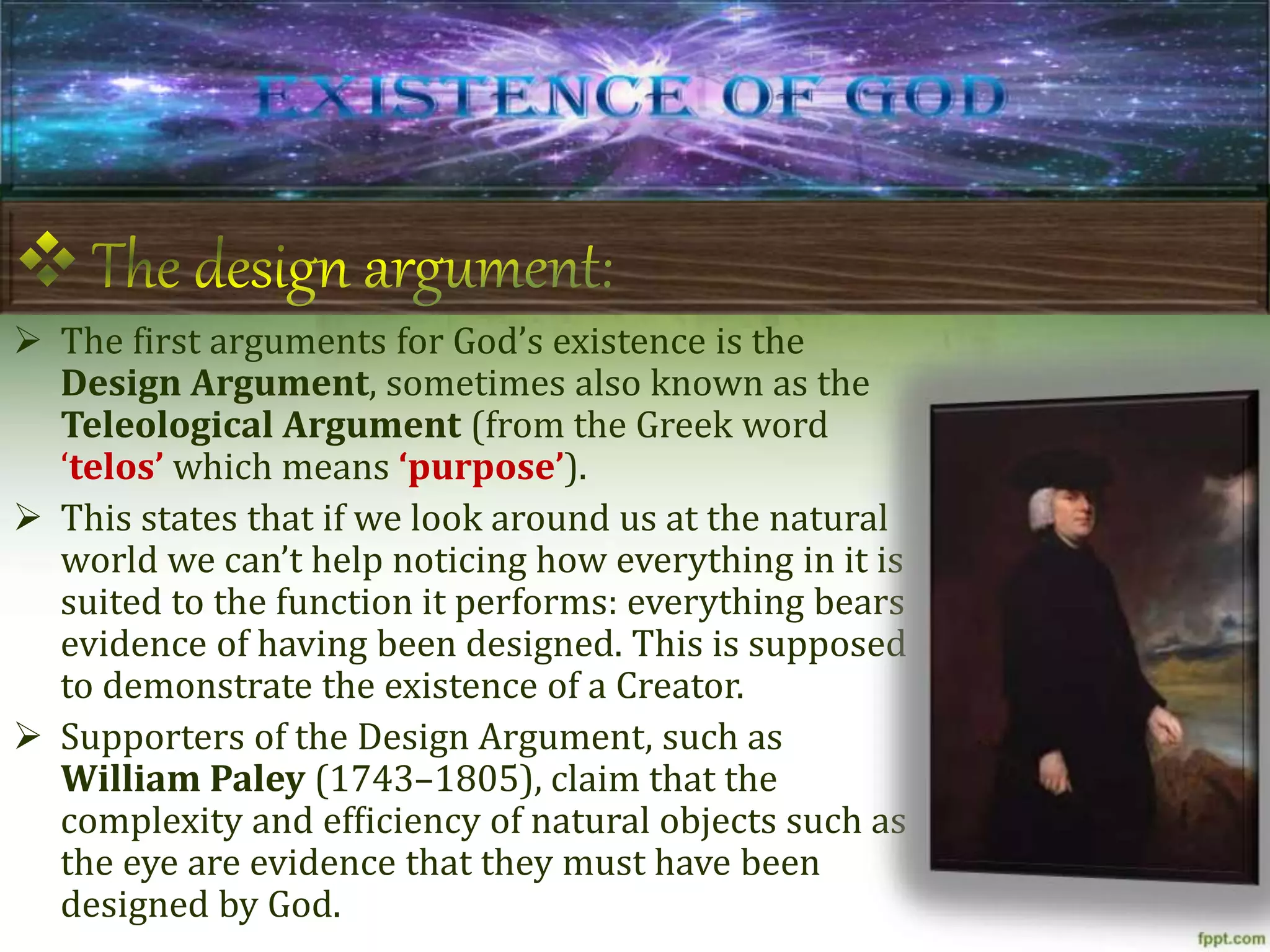 Existence of god | PPTX