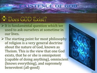 Existence of god | PPTX