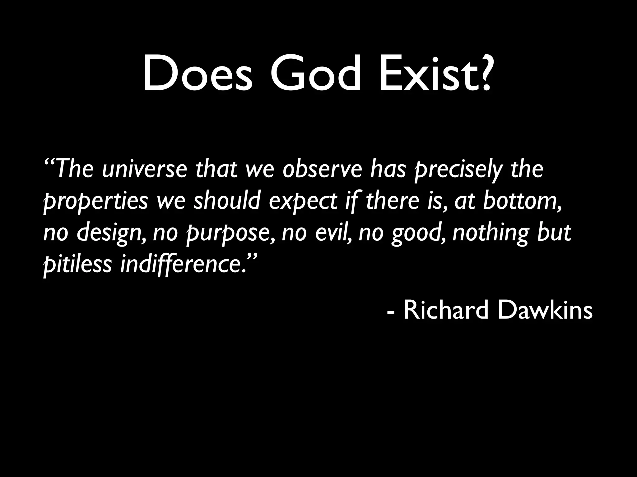 Does God Exist? | PPT