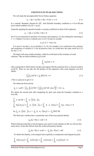 Existence of weak solutions | PDF | Web Development | Internet