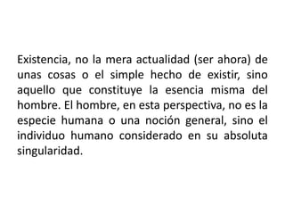 Existencialismo y análisis de conceptos | PPTX