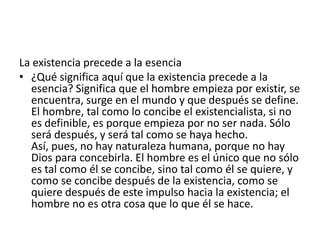 Existencialismo y análisis de conceptos | PPTX