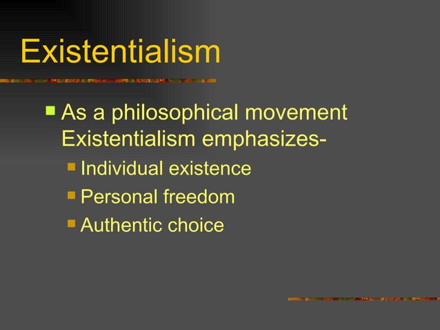 Existentialism | PPT