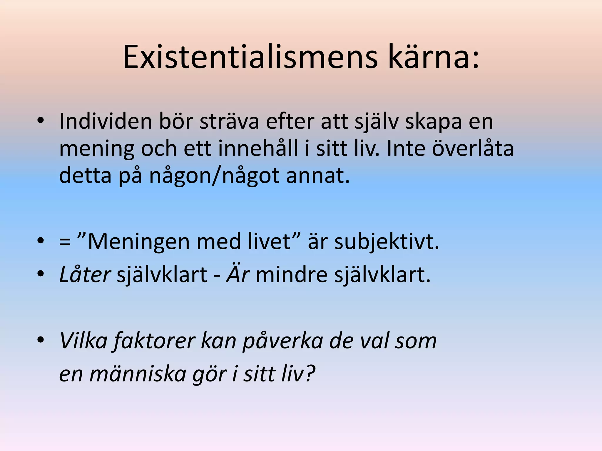 Existentialism | PPTX