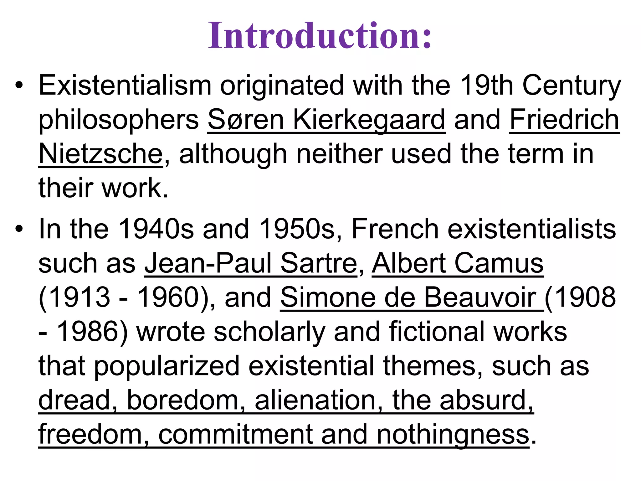 Existentialism | PPTX