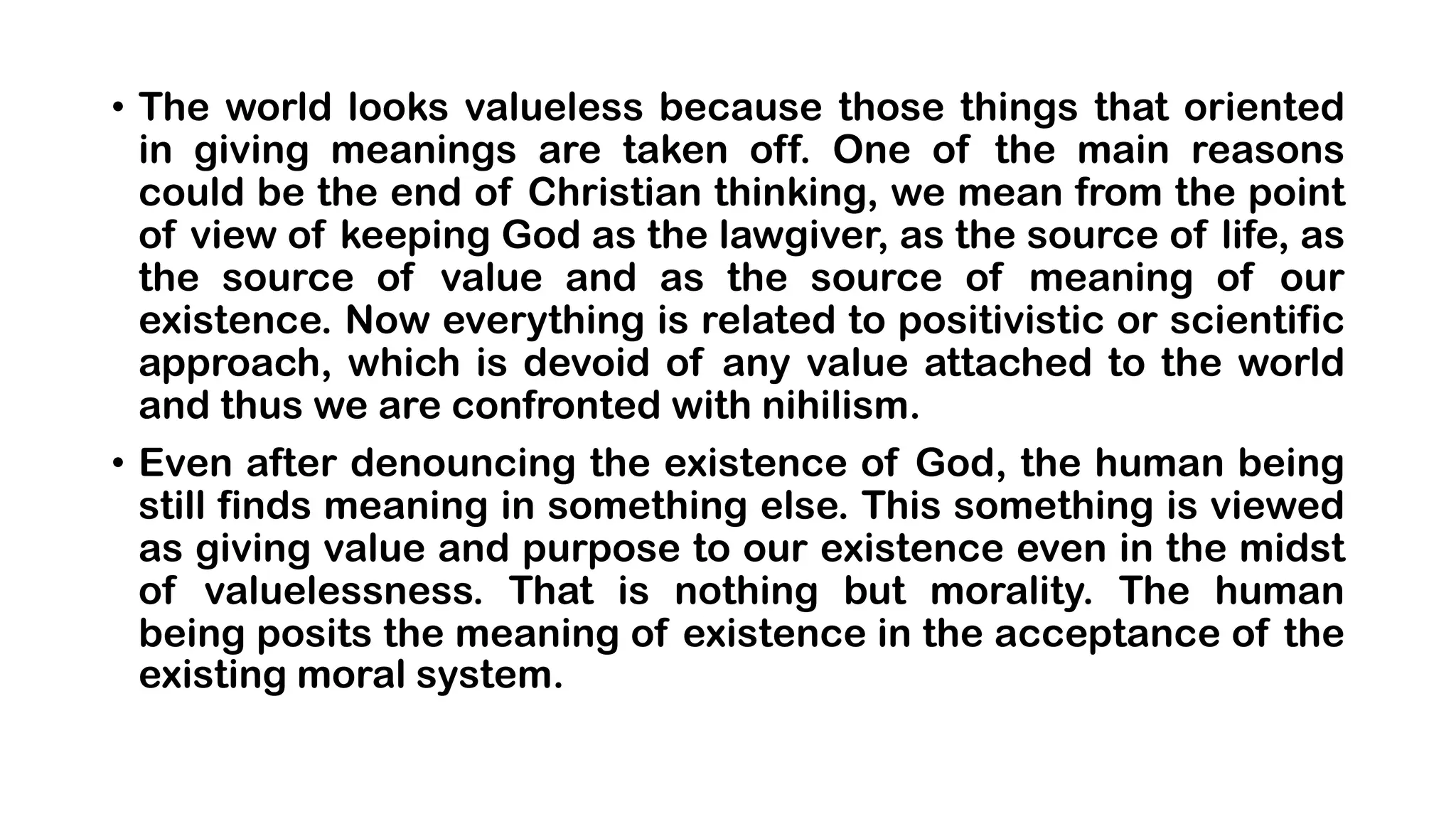 Existentialism, gives a brief description about the topic | PPT