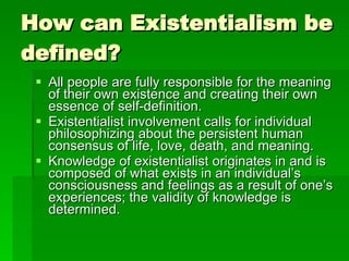 Existentialism A Philosophy | PPT