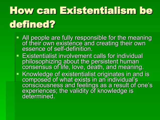 Existentialism A Philosophy | PPT