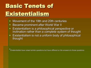 Existentialism A Philosophy | PPT