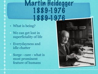 Existentialism sartre etc.- | PPT