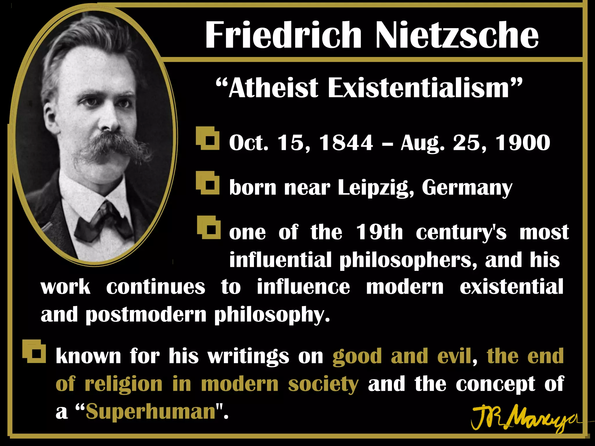 Existentialism: Its History, Proponents, and Classroom Implications | PPT