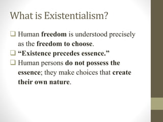 Philosophy of Education: Existentialism | PPTX