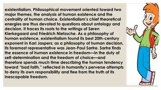 Existentialism REPORT.pptx topic on philosophy | PPTX