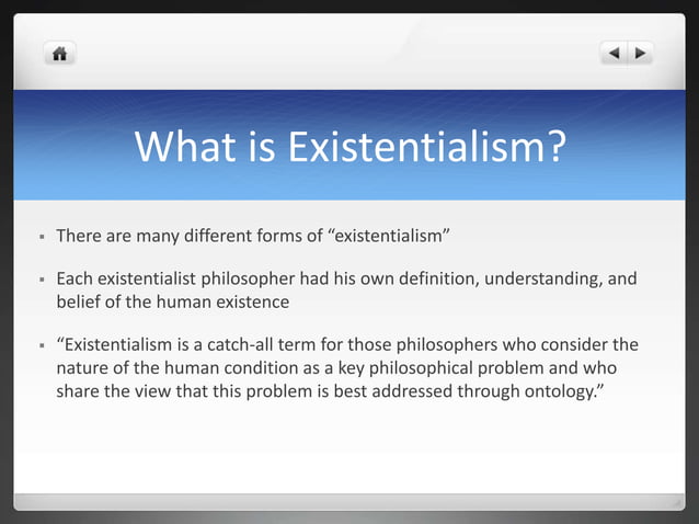 Existentialism By Taylor Schimbke & Karma French | PPTX