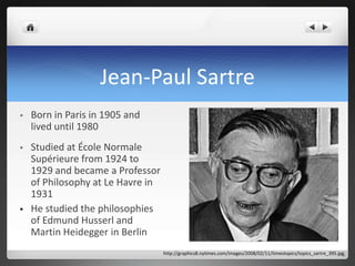 Existentialism By Taylor Schimbke & Karma French | PPTX