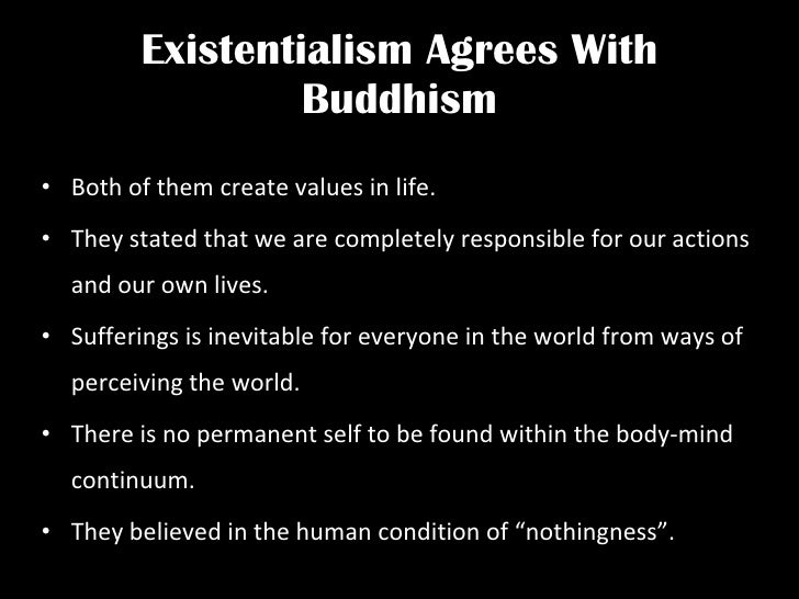Existentialism vs Buddhism