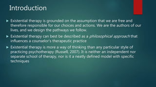 Existential psychotherapy | PPTX